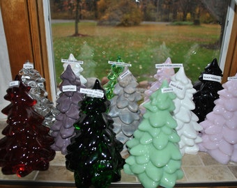 Set of Five. Mosser Glass Jadeite Christmas Trees. - Etsy