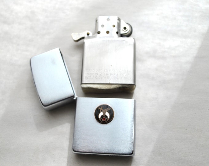 Zippo Shrine Masonic Masons Lighter Used Made in Bradford PA. - Etsy