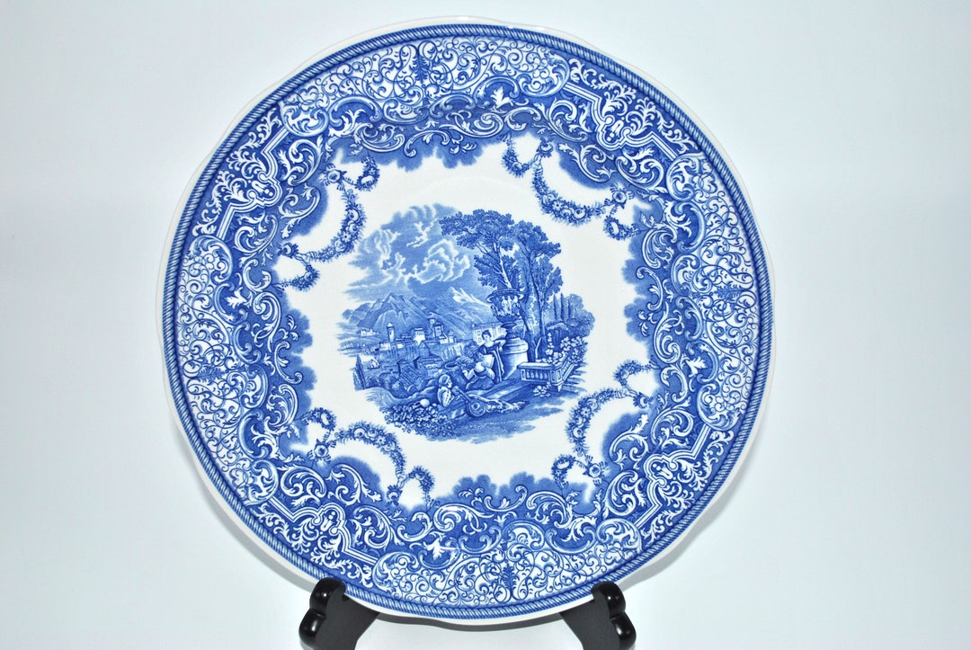 Spode the Blue Room Collection Continental Views 10 1/4-inch Plate - Etsy