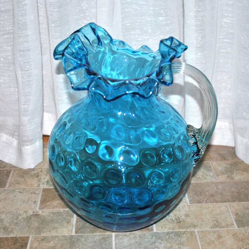 Dot Glass Pitcher - Etsy