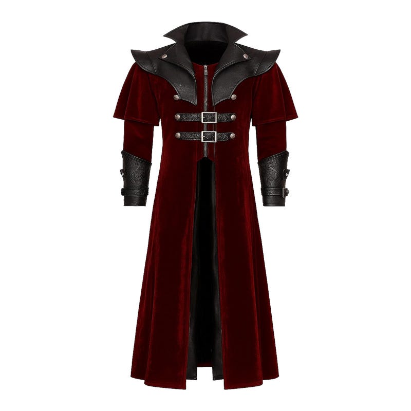 Burgundy Goth Men - Etsy UK