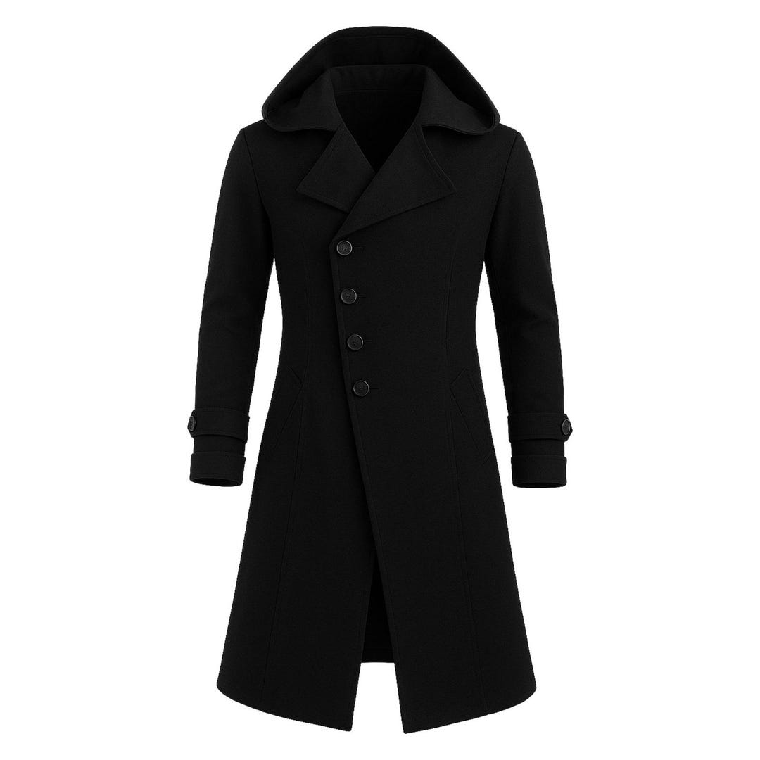 Men’s Handmade Gothic Cotton Coat – Steampunk Overcoat - Etsy