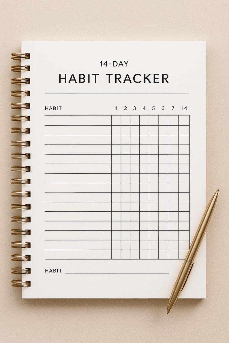 14-day Weight Loss Challenge | Printable Wellness Planner (PDF) - Etsy