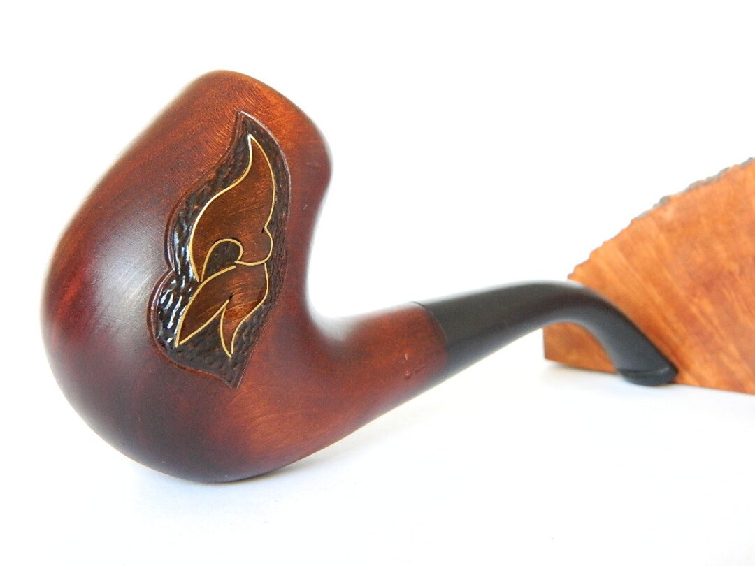 Inlaid Tobacco Smoking Pipe flame Hand Made, Incrustation, Great ...