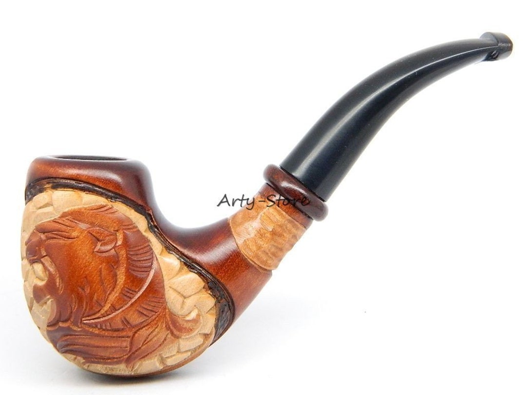 LONG STEM Tobacco Smoking Pipe LION for willrlyons - Etsy