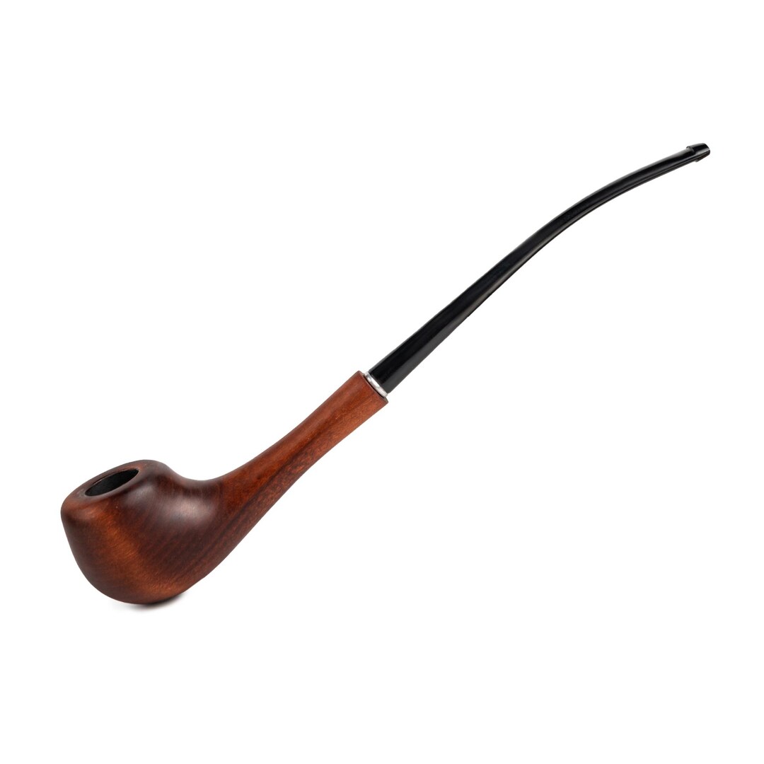 Churchwarden Wooden Tobacco Smoking Pipe "lady Elegance" Hand Carved ...