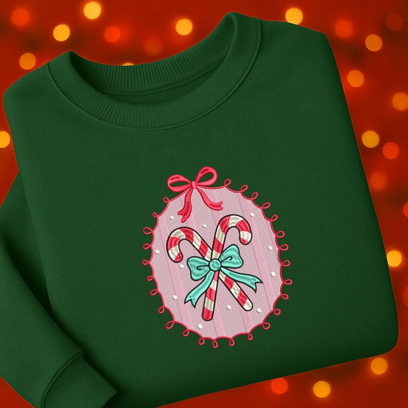 Candy Cane Christmas Tree Embroidery Design (PES, DST, JEF, VP3) - Etsy