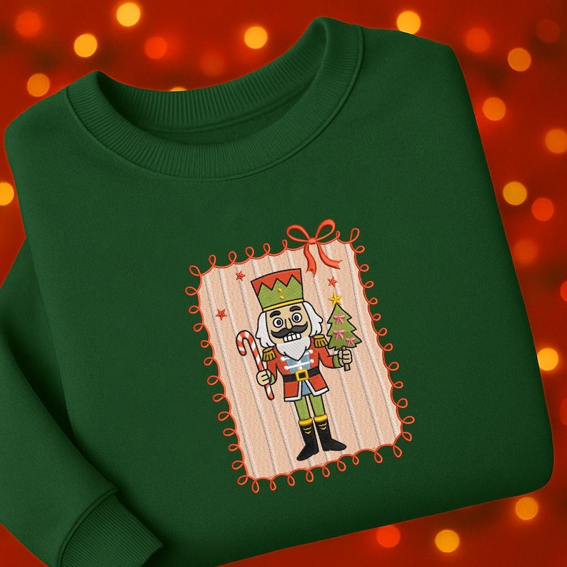 Merry Christmas Nutcracker Embroidery Design, Holiday Machine File (pes ...