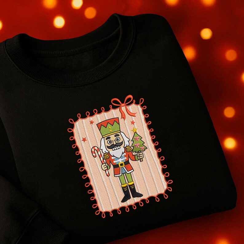 Merry Christmas Nutcracker Embroidery Design, Holiday Machine File (pes ...