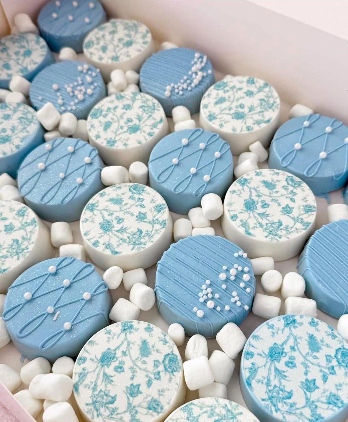 Blue Dessert Table Treat Bundle, Bridal Shower Dessert Package ...
