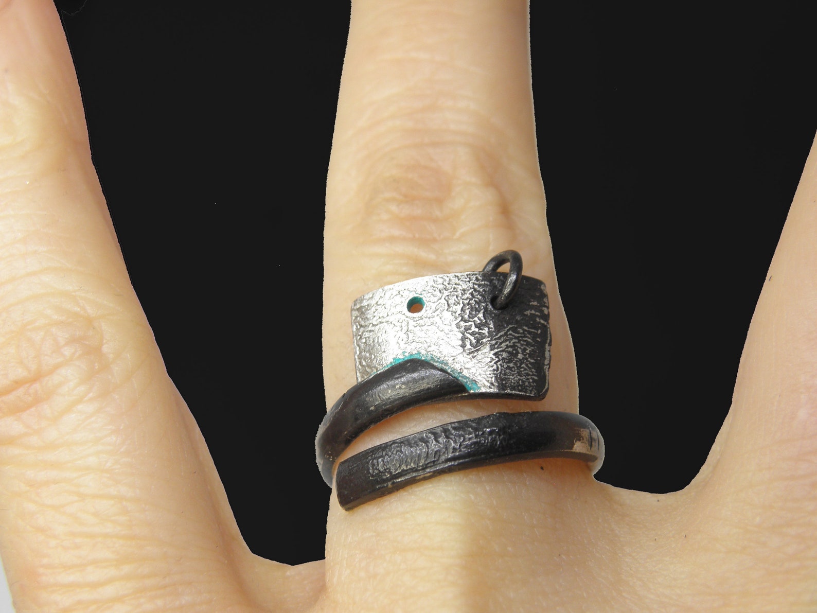 UNIQUE Silver Ring Sculpture Ring Adjustable Ring Art - Etsy