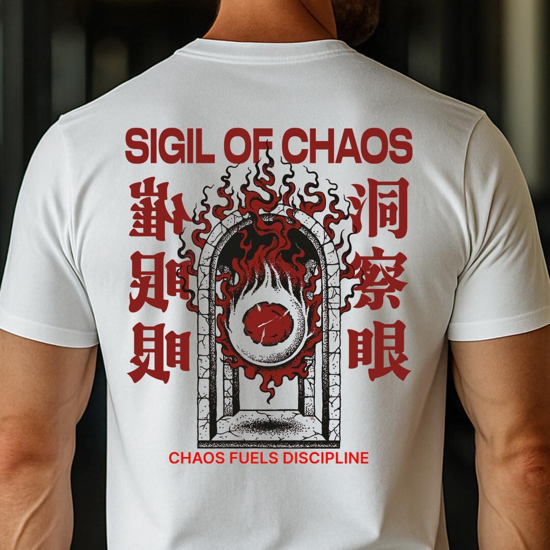Sigil of Chaos T-shirt – Dark Japanese Art, Gym Streetwear - Etsy