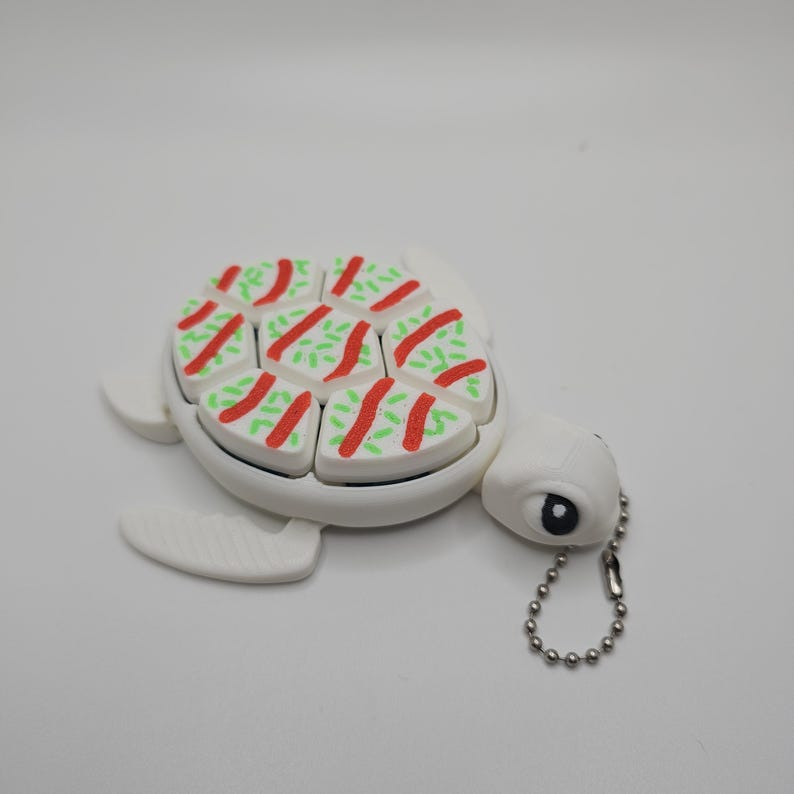 3D Printed Winter Turtle Clicker - Etsy