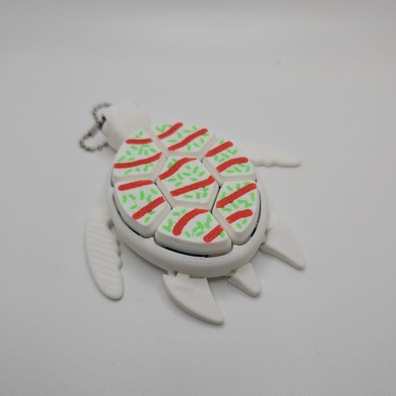 3D Printed Winter Turtle Clicker - Etsy