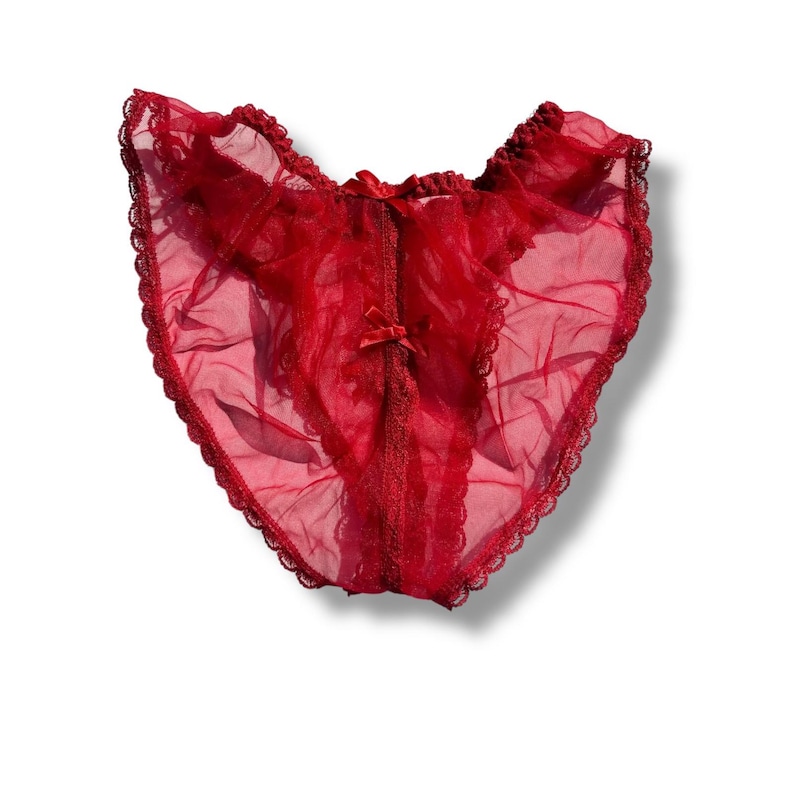 Y2K Sheer Lace Open Gusset Bloomers – 90s Deadstock Mesh Lingerie ...