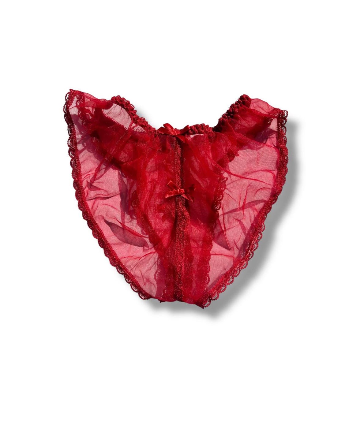 Y2K Sheer Lace Open Gusset Bloomers – 90s Deadstock Mesh Lingerie ...