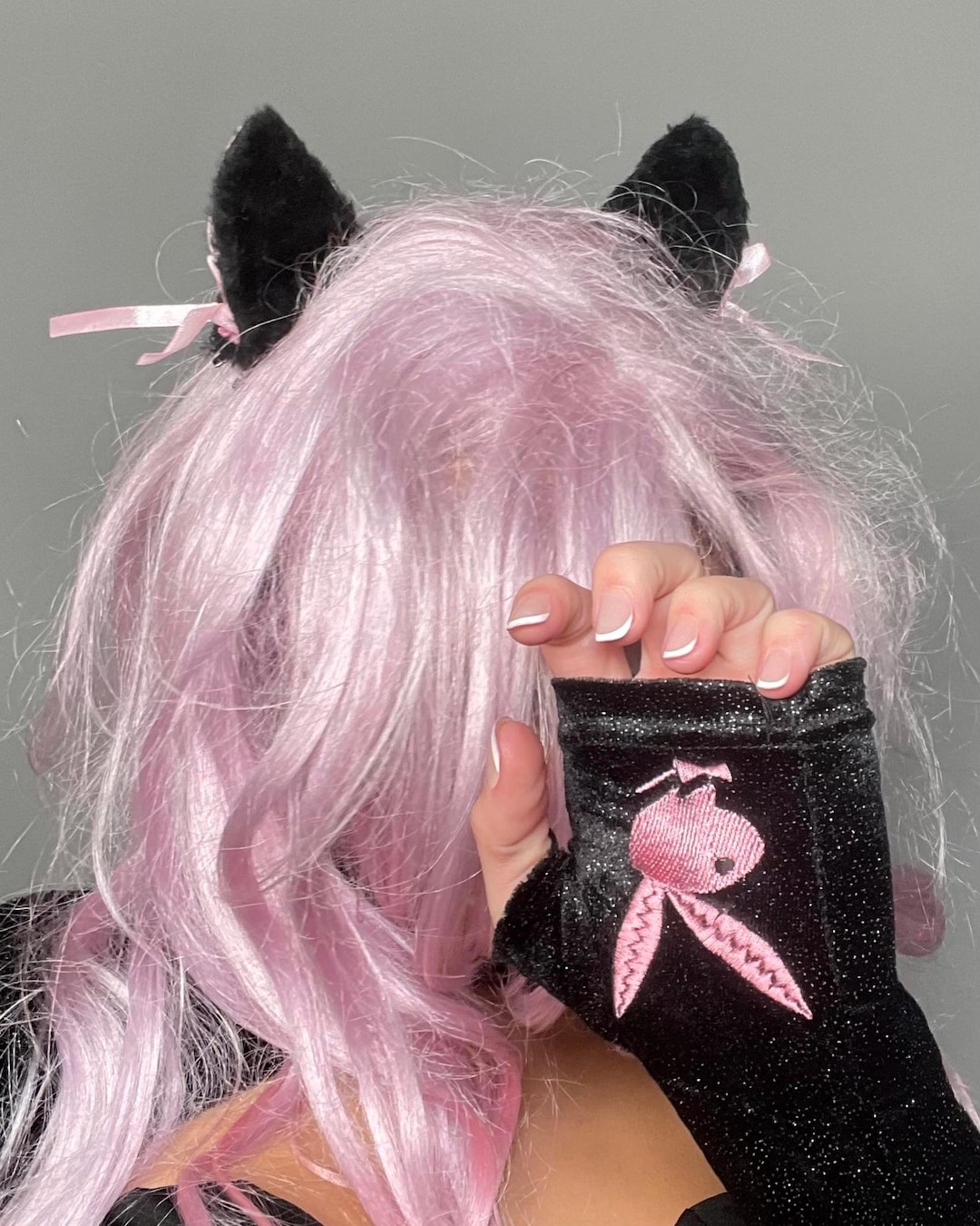 Y2K Plush Furry Kitty-cat Hair Clip Ear Set, Coquette Cosplay Accessory ...