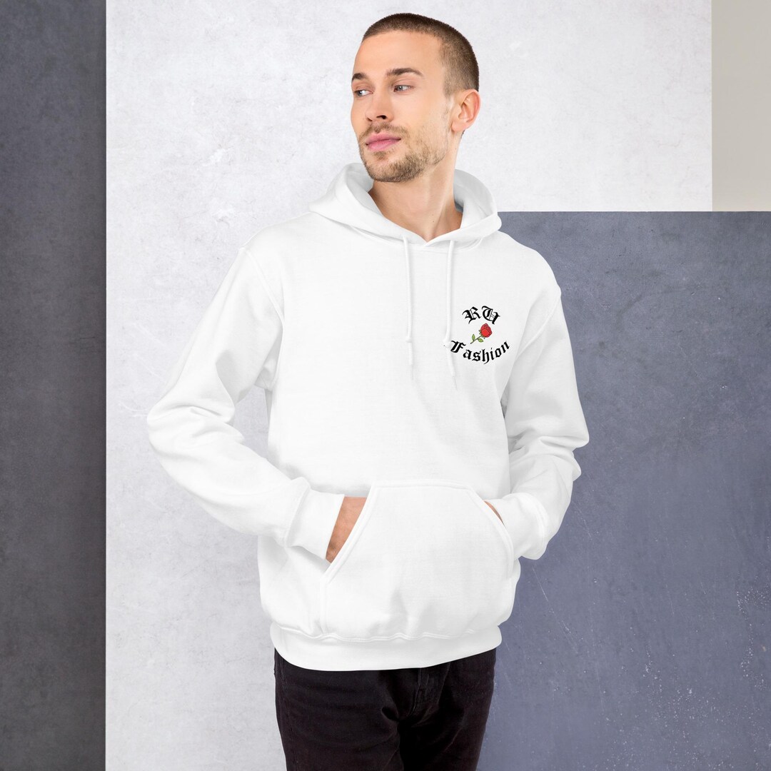 Red Rose Logo Hoodie - RU Fashion - Etsy