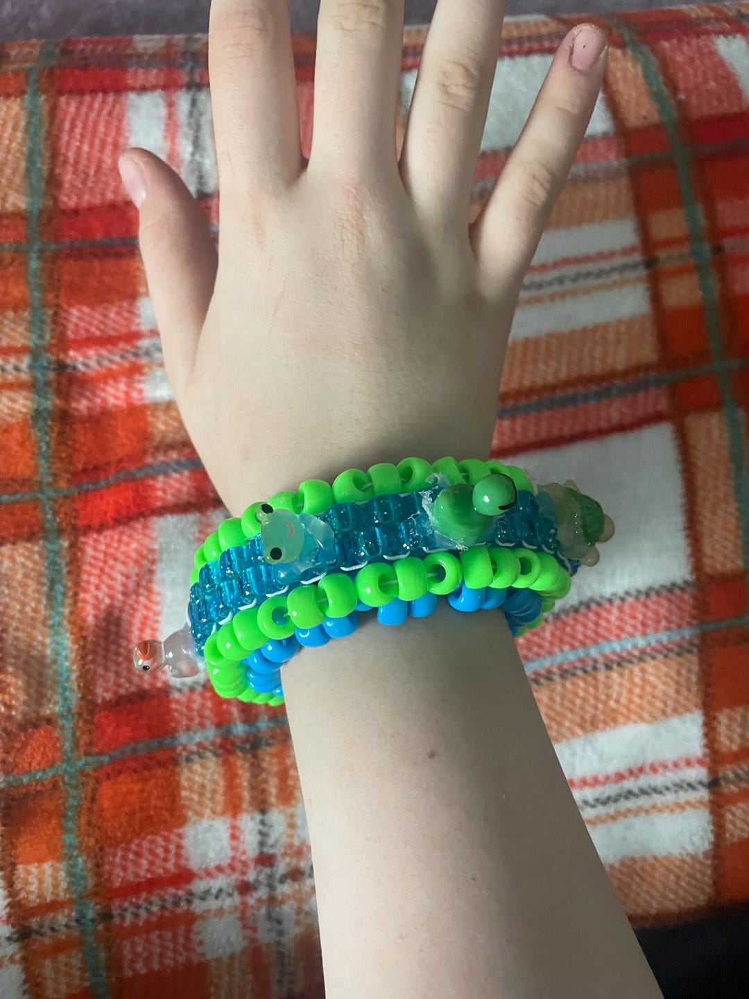 Rotating Pond Kandi Cuff - Animal Figures, Small/medium Wrist - Etsy