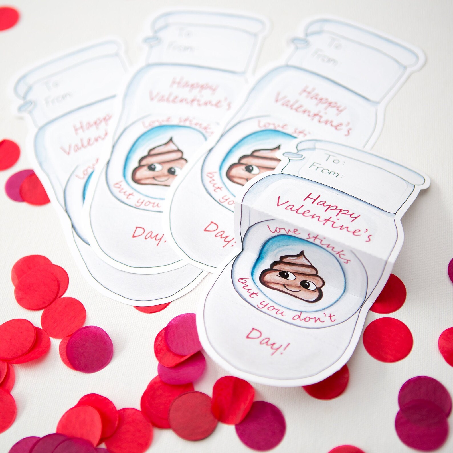 Printable Valentine's for Kids, Love Stinks Valentine Card, Instant ...