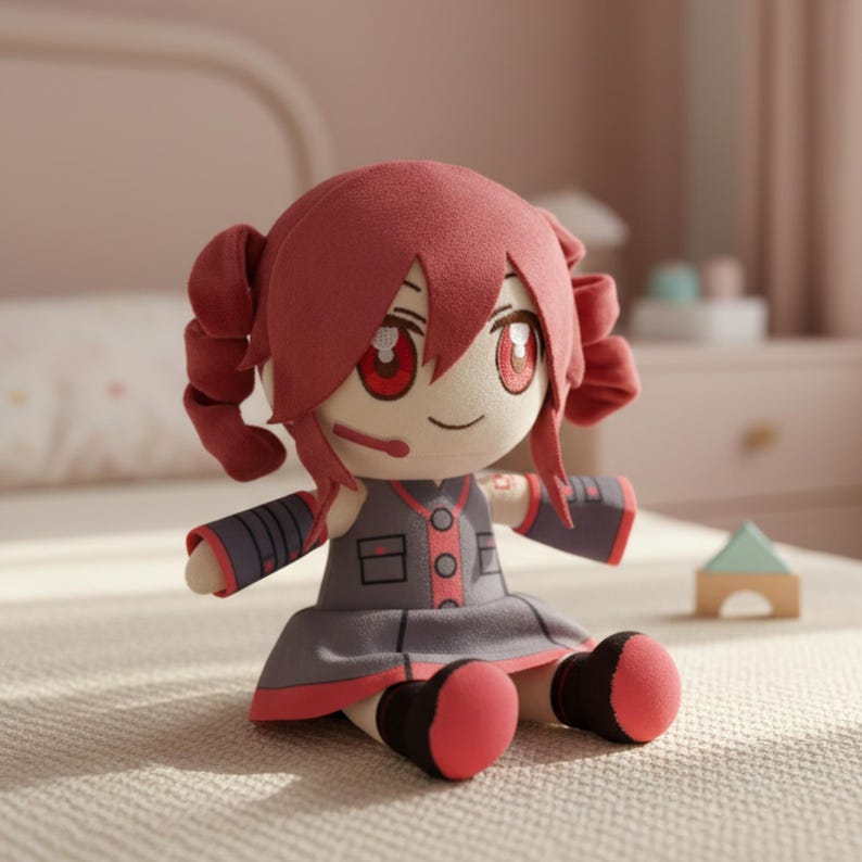 Kasane Teto Plush Doll Kawaii Anime Plush Vocaloid Teto Plush Cute