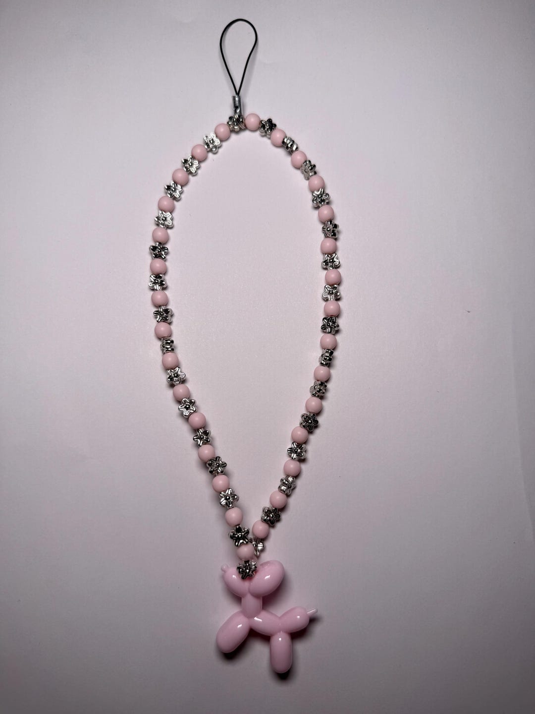Balloon Dog Baby Pink Phone Charm - Etsy