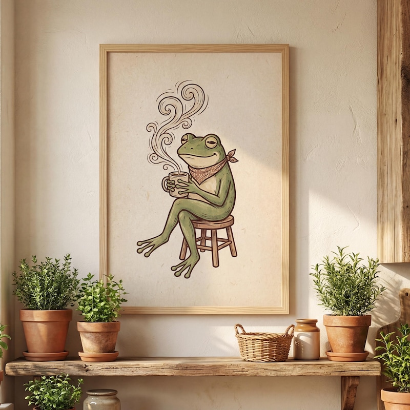 Whimsical Coffee Art Prints - Etsy