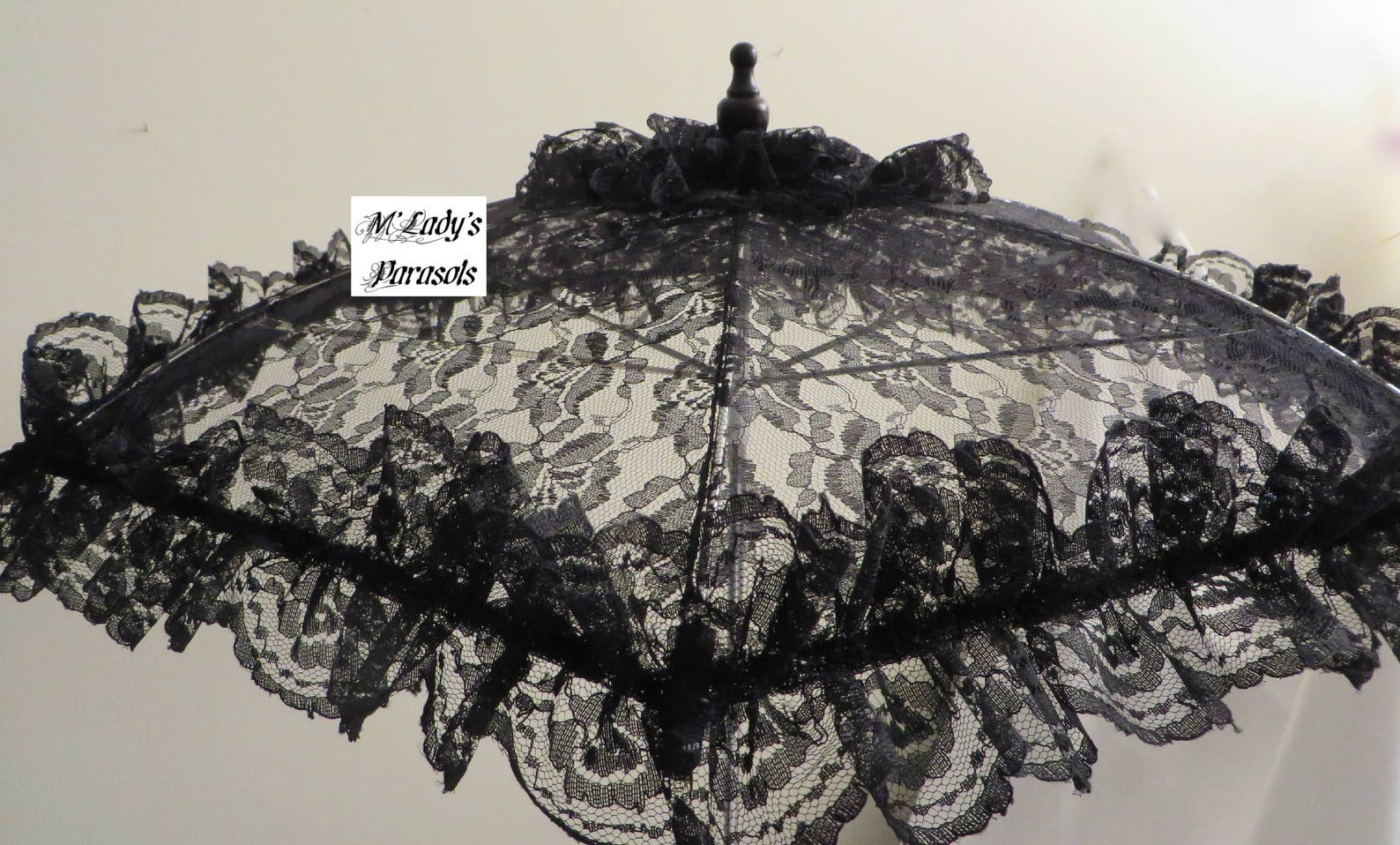 VICTORIAN PARASOL Umbrella in Embroidered Black Lace | Etsy