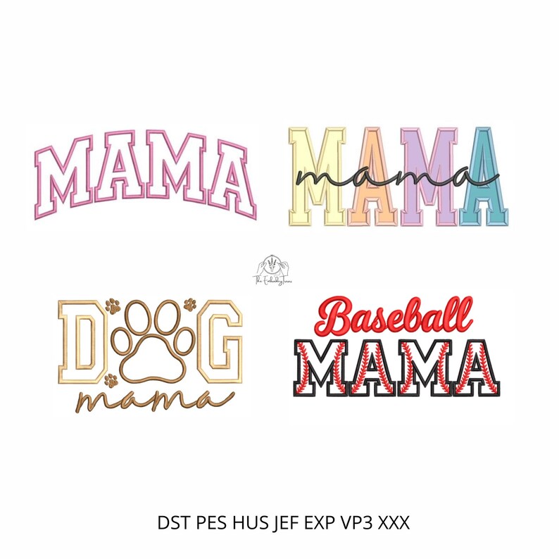 Mama Embroidery Bundle | 20 Designs | Coquette Bow, Floral, Retro ...