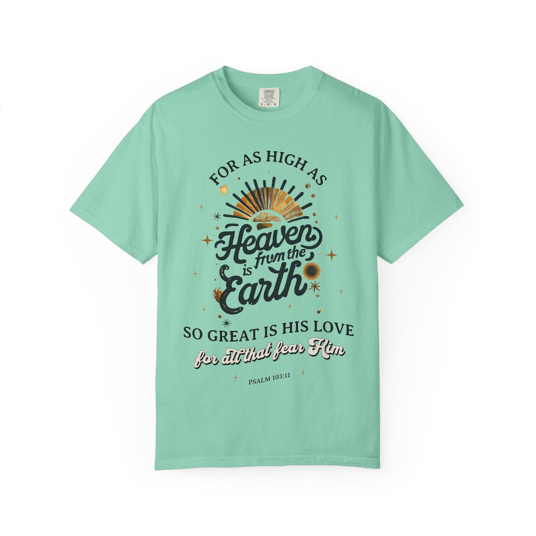 For as High as Heaven is From the Earth - Psalm 103:11 - Etsy