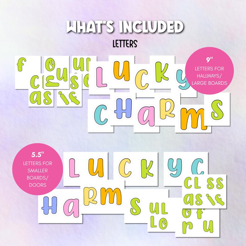 St. Patrick's Day Bulletin Board Kit | Lucky Charms Classroom Decor ...