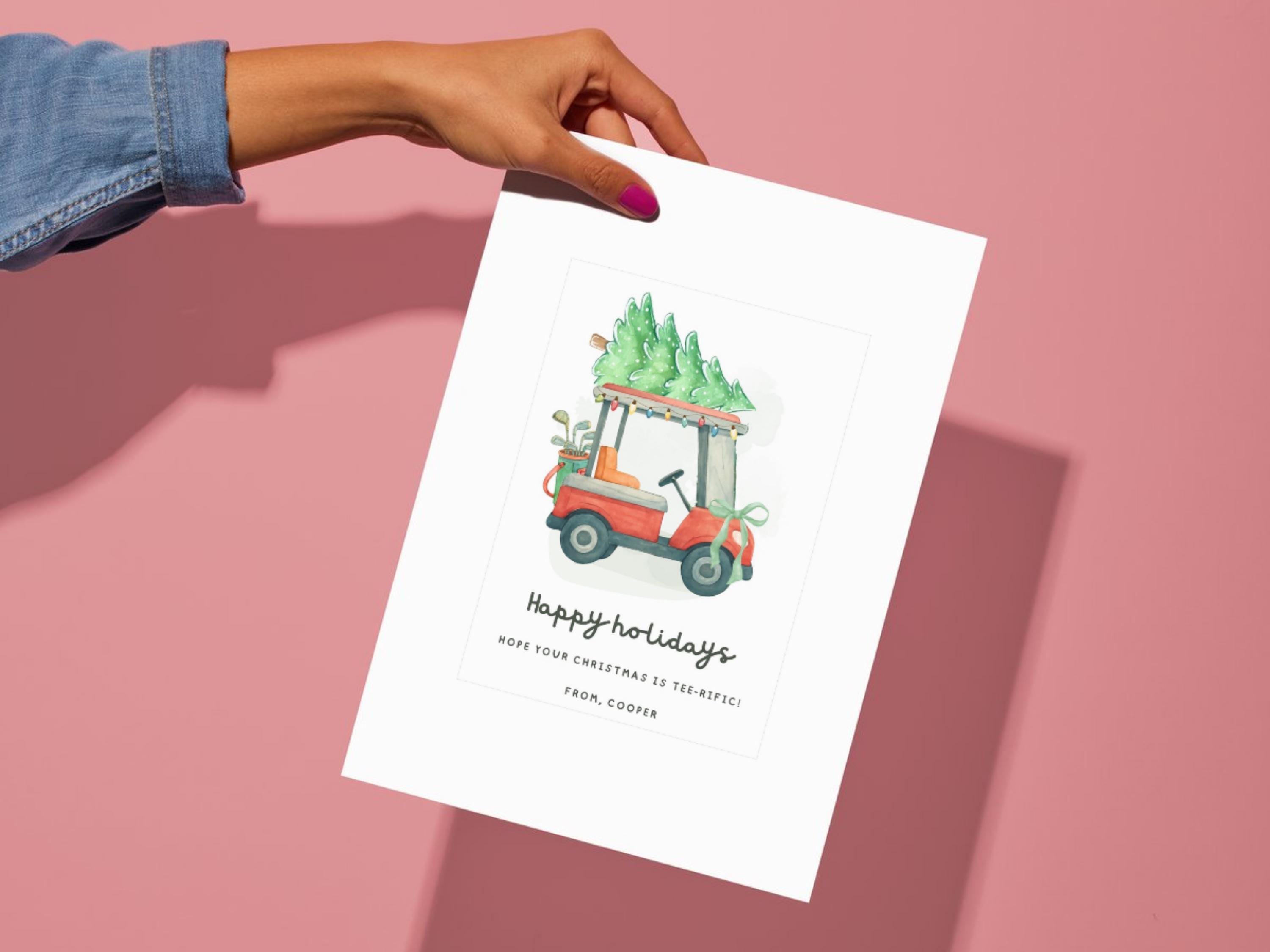 Printable Golf Cart Card 5x7 (digital Download) - Etsy