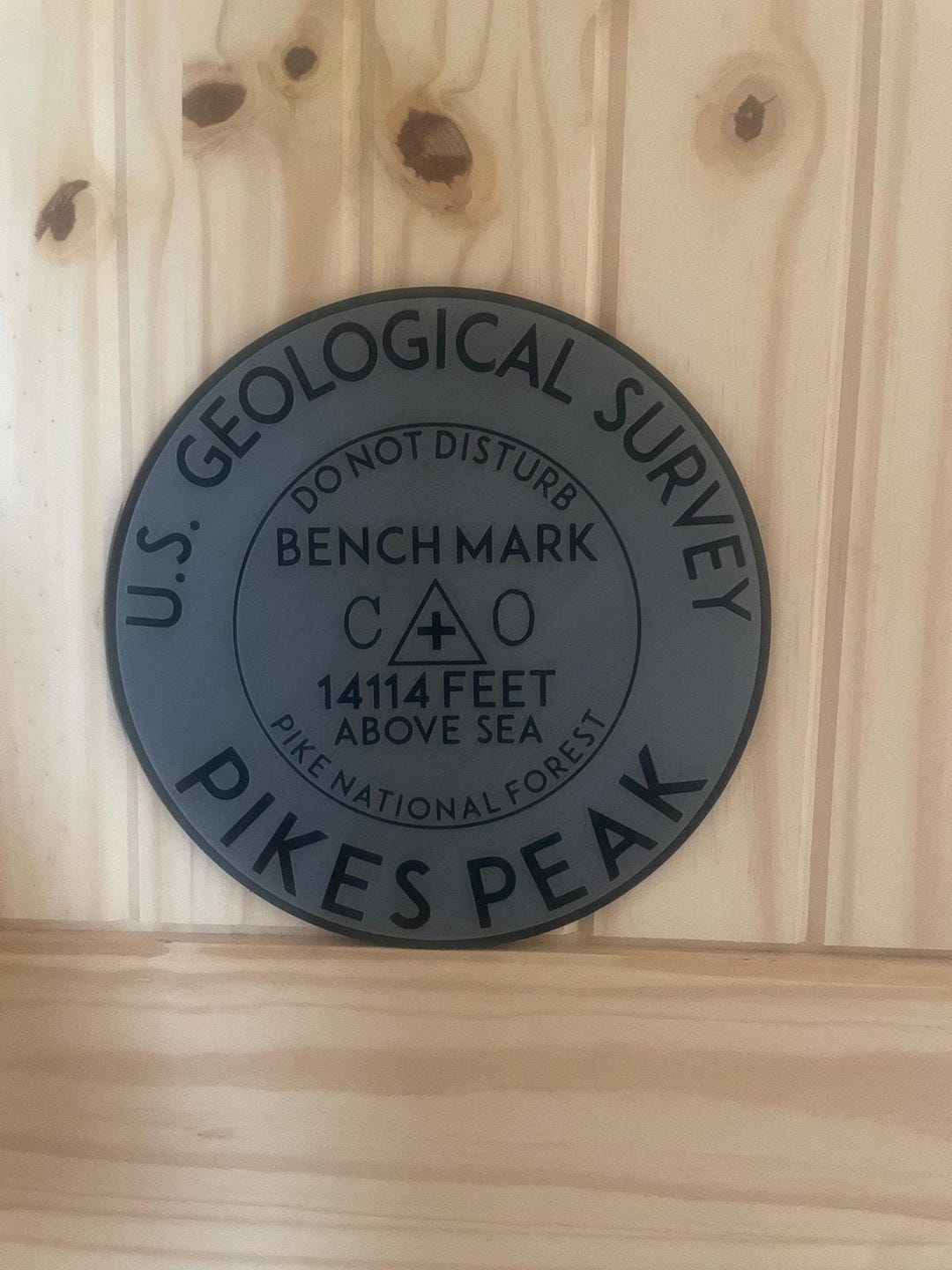 Pikes Peak Benchmark US Geological Survey Sign - Etsy