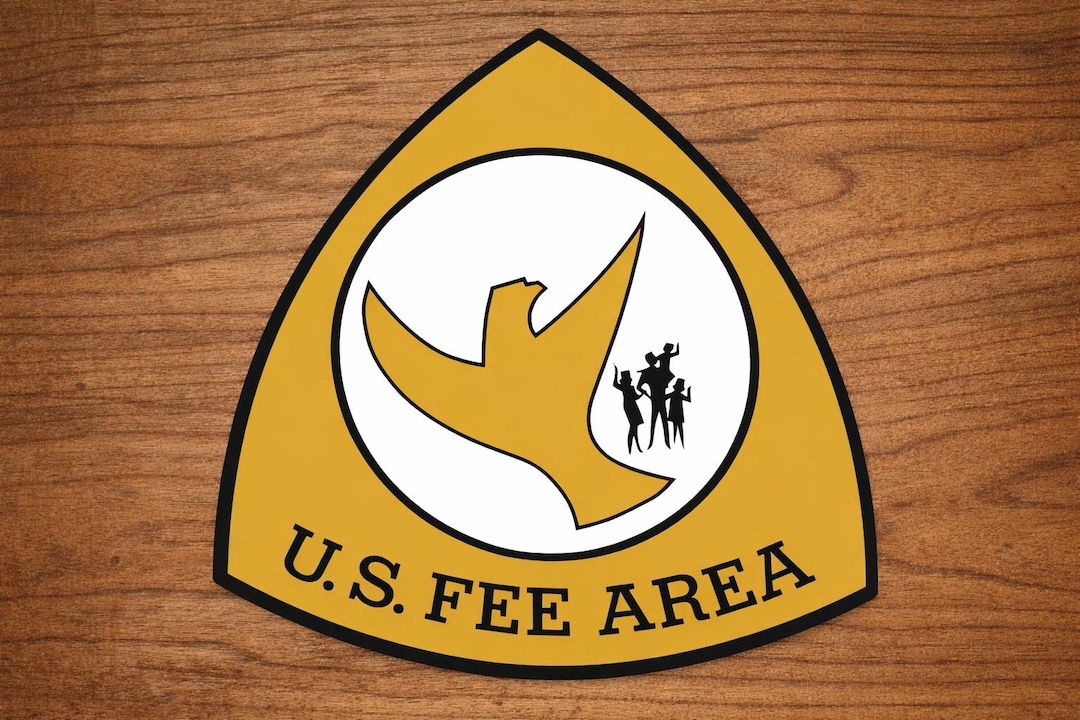 US Fee Area Sign National Park Forest Campground Hike Trail Outdoors - Etsy