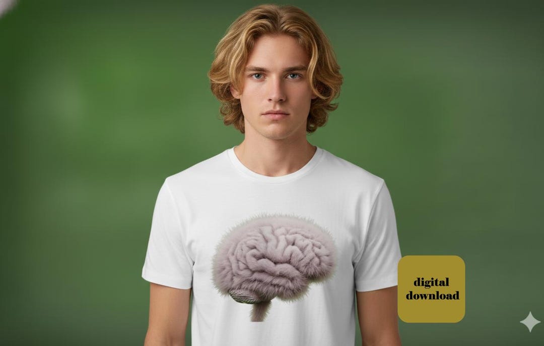 Furry Brain Figure Tshirt, Psychology Thema, Neuroscience Apparel ...