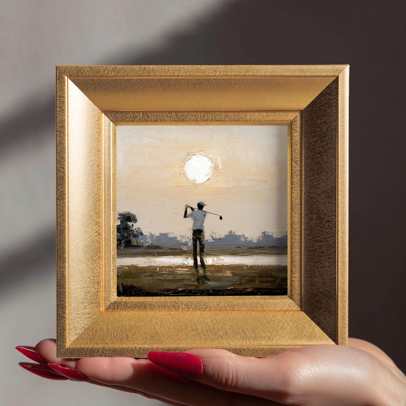 Golf Painting Small - Etsy