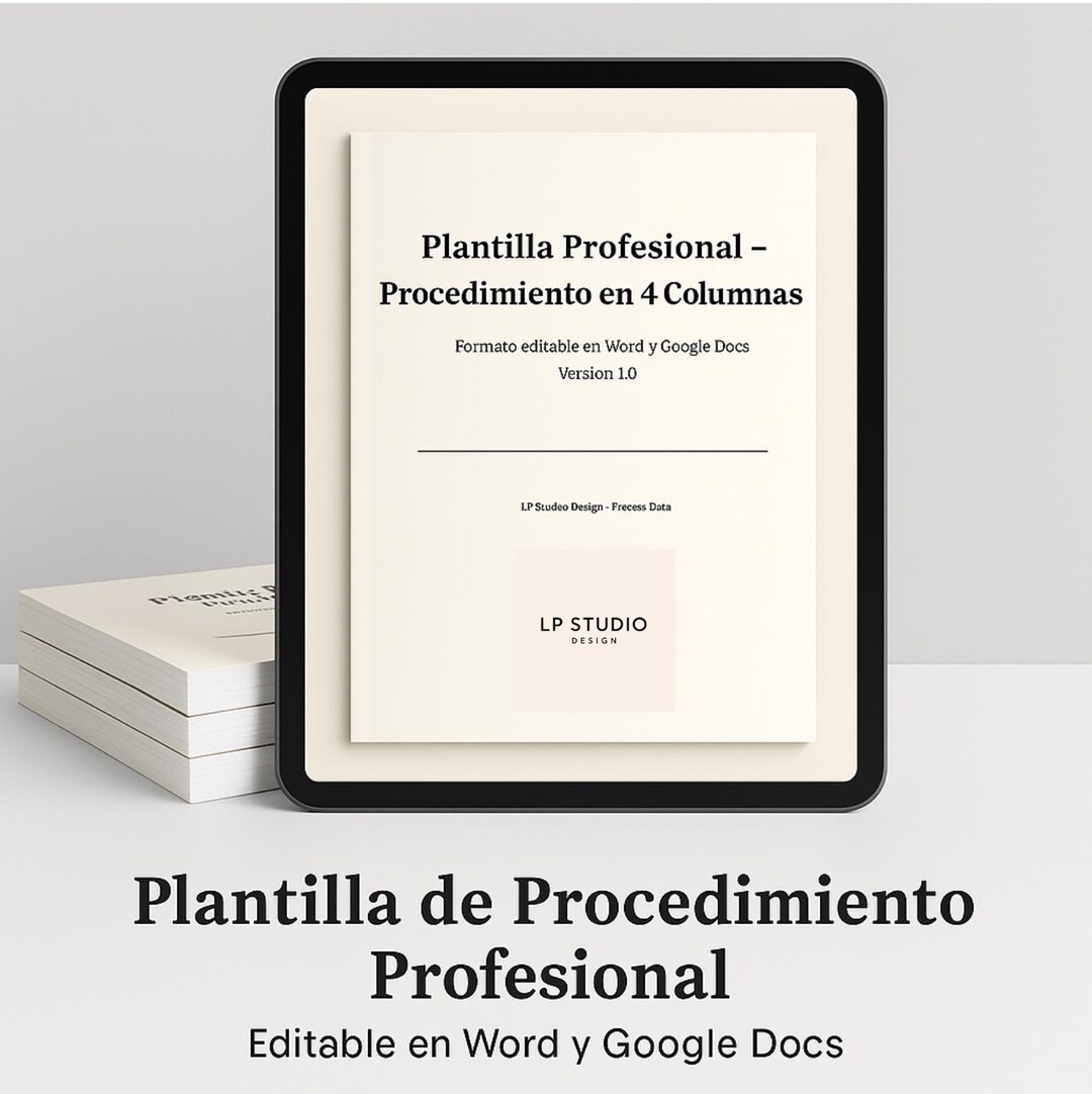 Plantilla Procedimiento En 4 Columnas | Word Y Google Docs ...