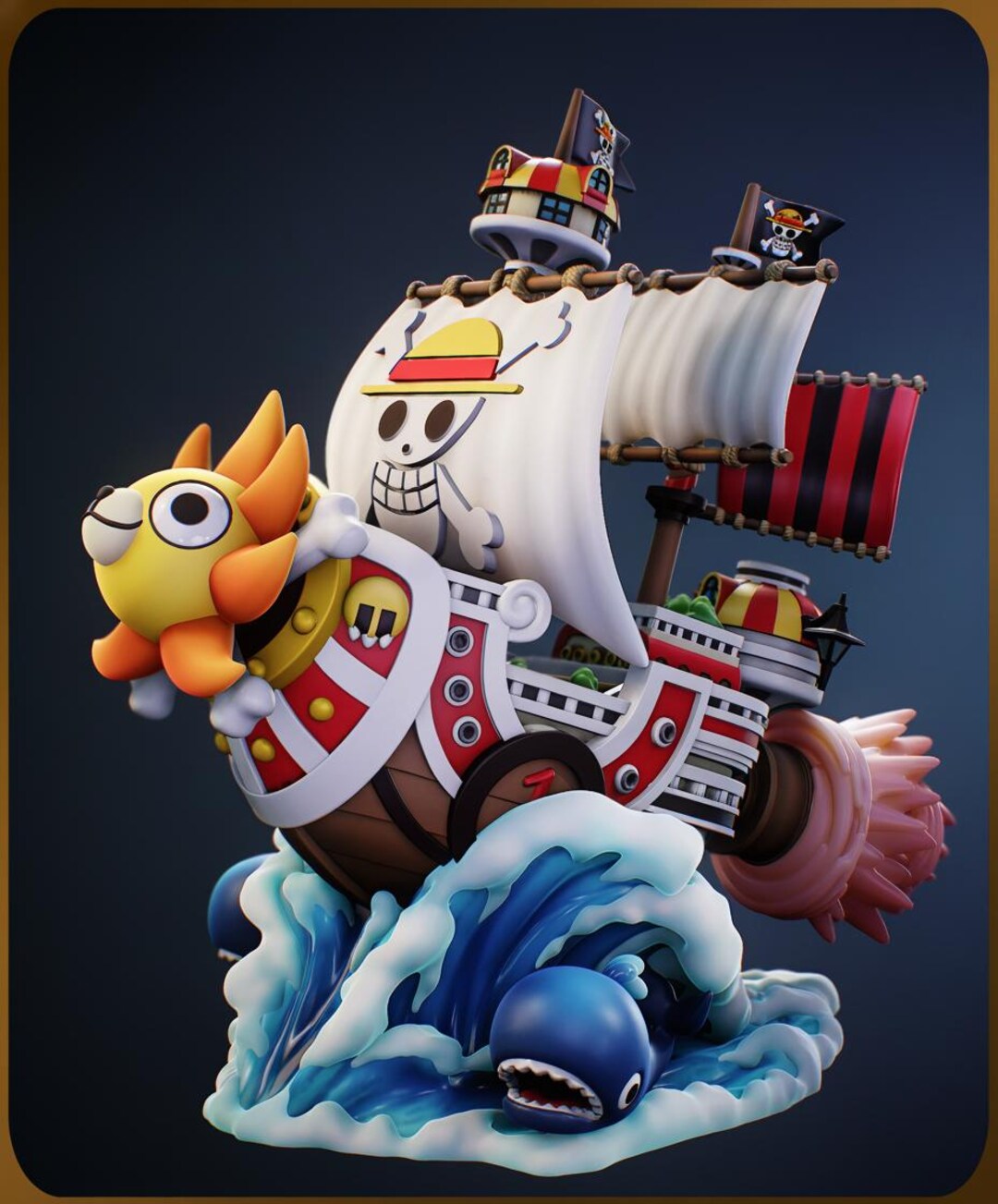Chibi Pirate Lion Ship 3D Print File STL Miniatur - Etsy Canada