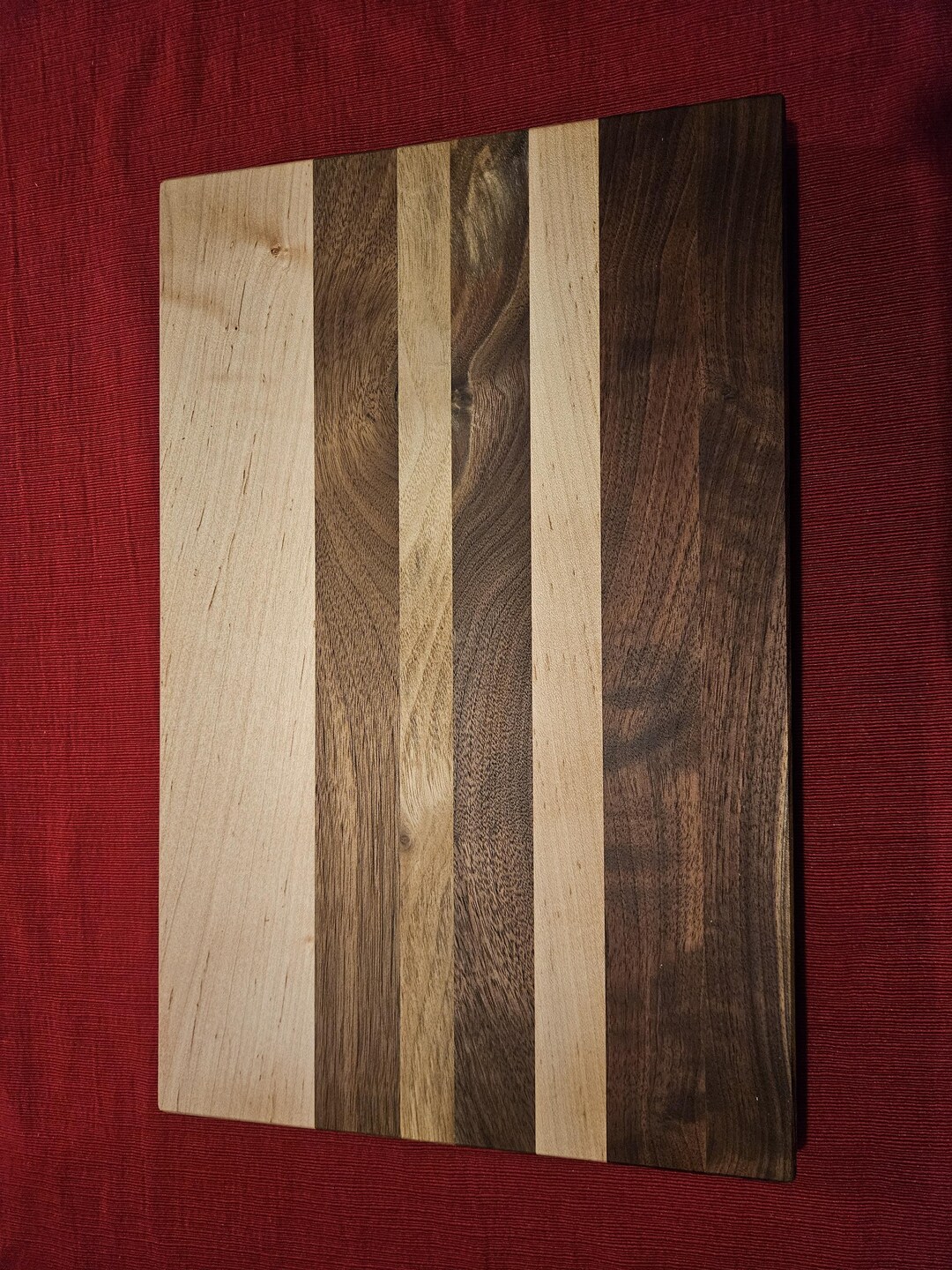 Face Grain Walnut and Hard Maple Cutting Board - Etsy