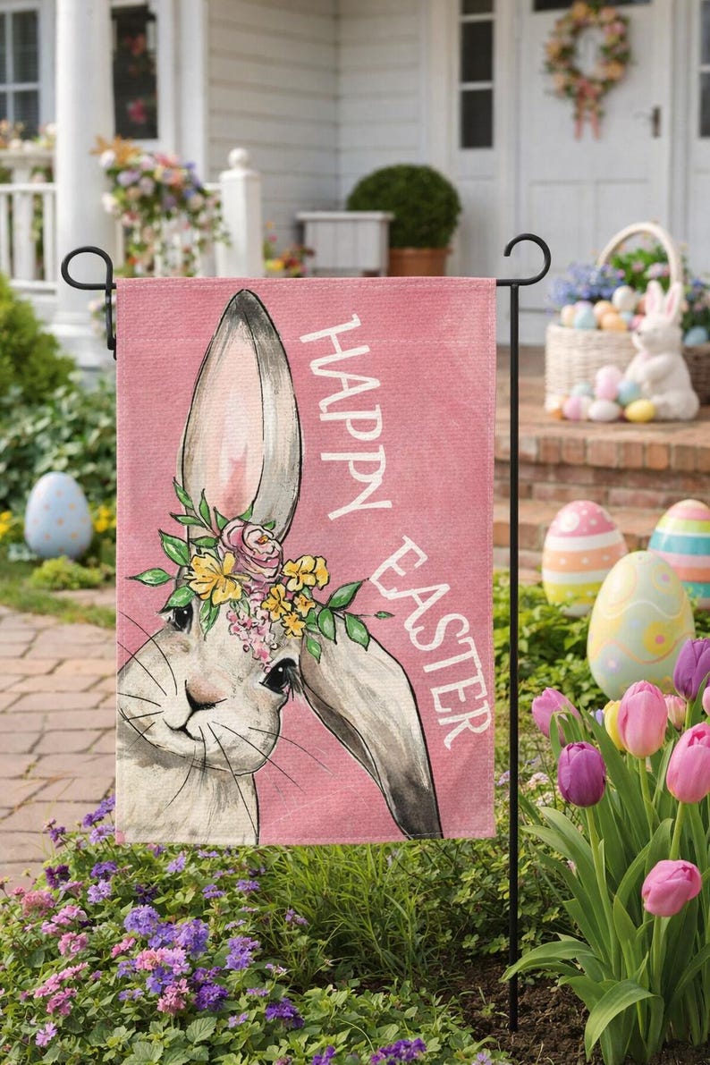 Spring Welcome Garden Flag, Floral Wildflower Garden Flag, Farmhouse ...