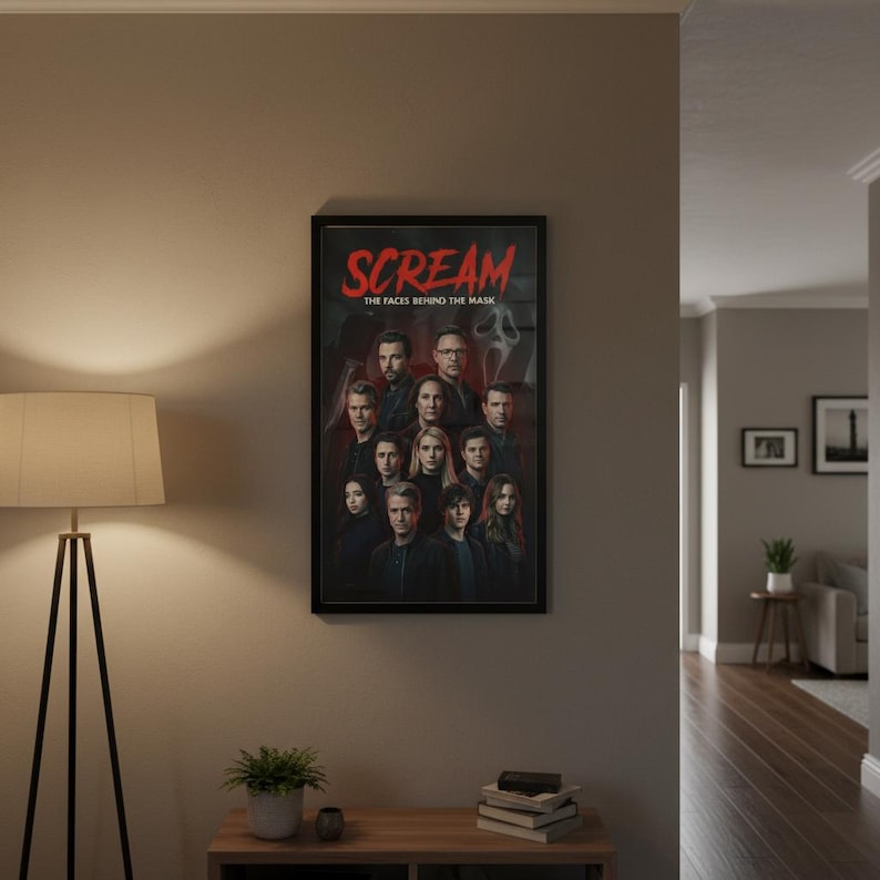 Pôster digital do filme Pânico • Formação de assassinos Ghostface ...