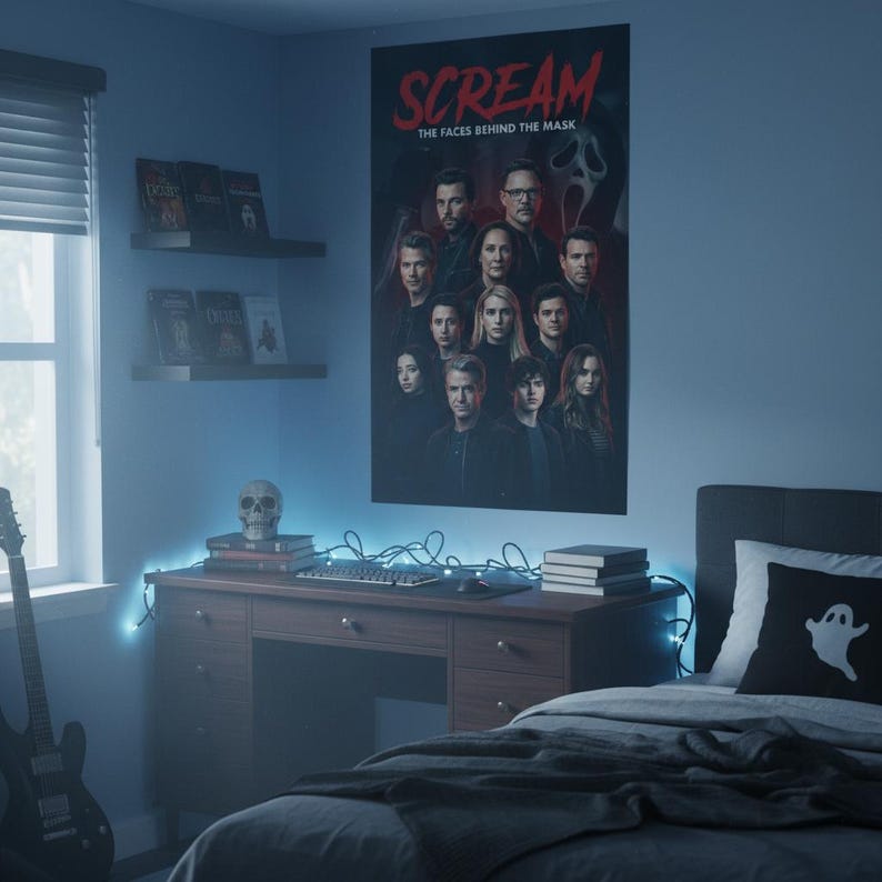 Pôster digital do filme Pânico • Formação de assassinos Ghostface ...