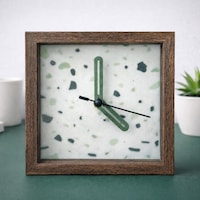 Refurbished Alarm Clock. Recycled and Improved Desk Clock. Mock ...