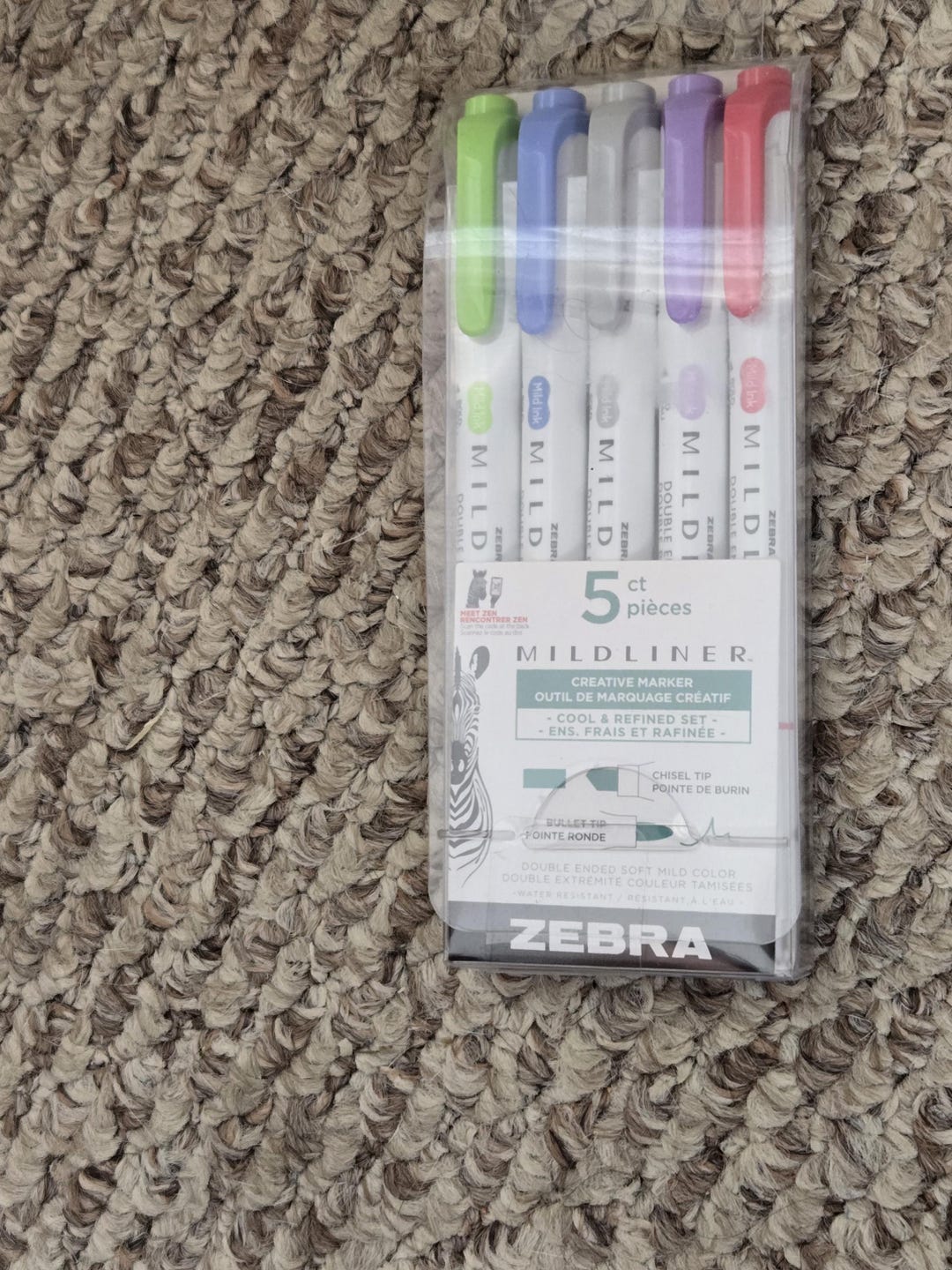 5 Mildliner Creative Marker Double Ended Soft Markers - Color Cool ...