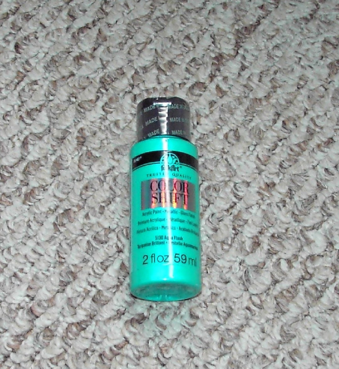 One (1) Bottle Aqua Flash Color Shift Acrylic Paint - 2 Fl.oz. or 59 Ml ...