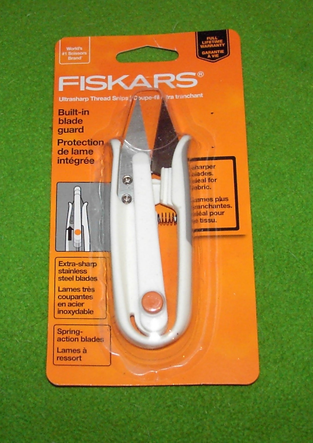 Fiskars Built in Blade Guard Ultra Sharp Thread Snips White Handle - Etsy