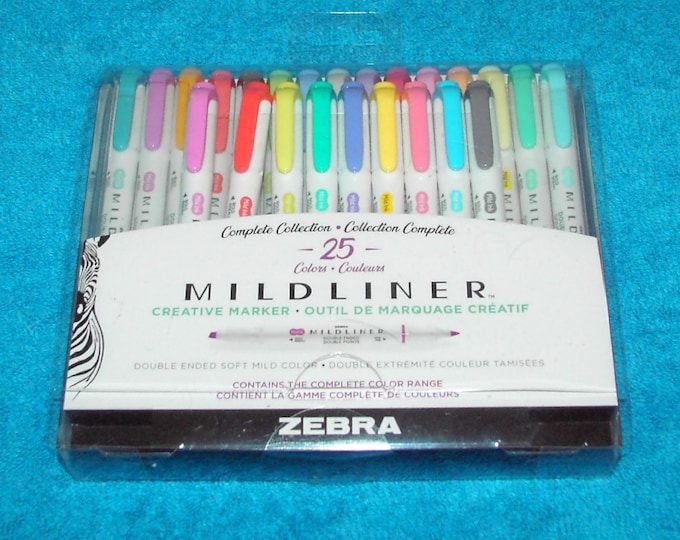25 Mildliner Creative Marker Double Ended Soft Markers - Bullet and ...