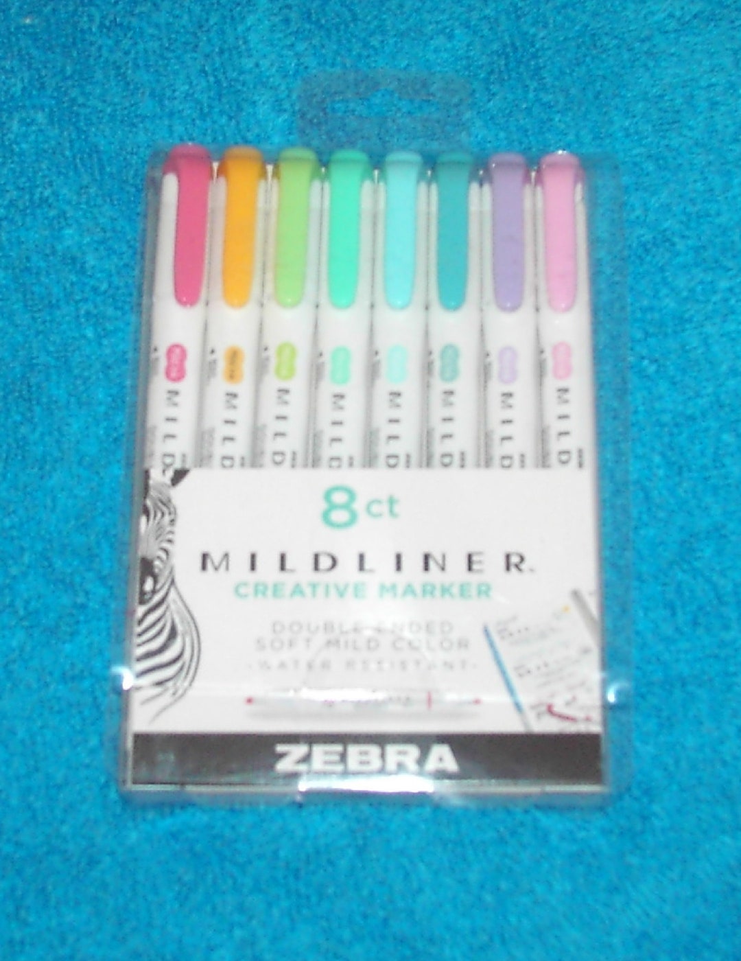 8 Mildliner Creative Marker Double Ended Soft Markers - Zebra - Pkg #D ...