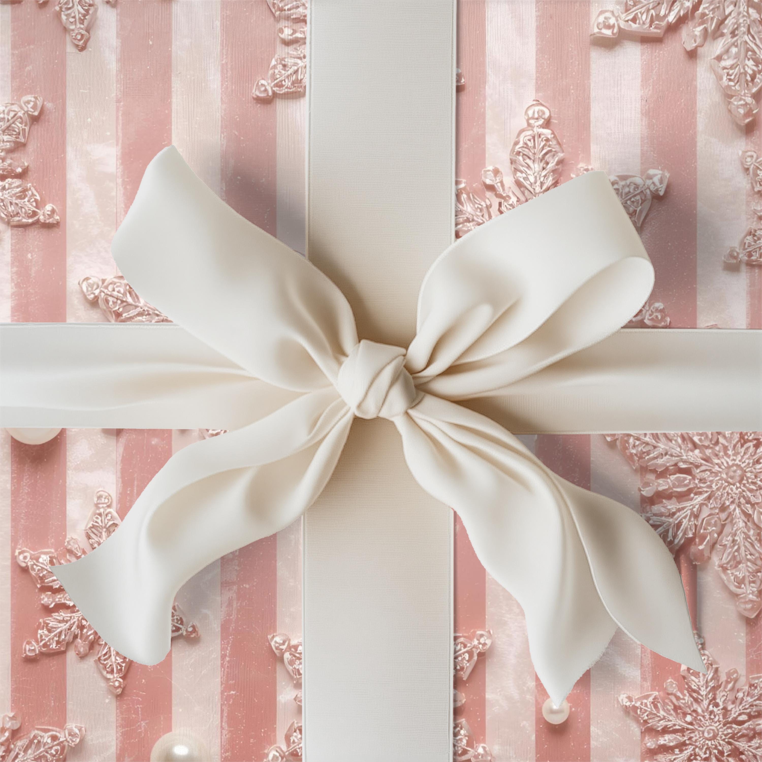 Light Pink Snowflake Wrapping Paper | Luxe Wrapping Paper, Gift Wrap ...