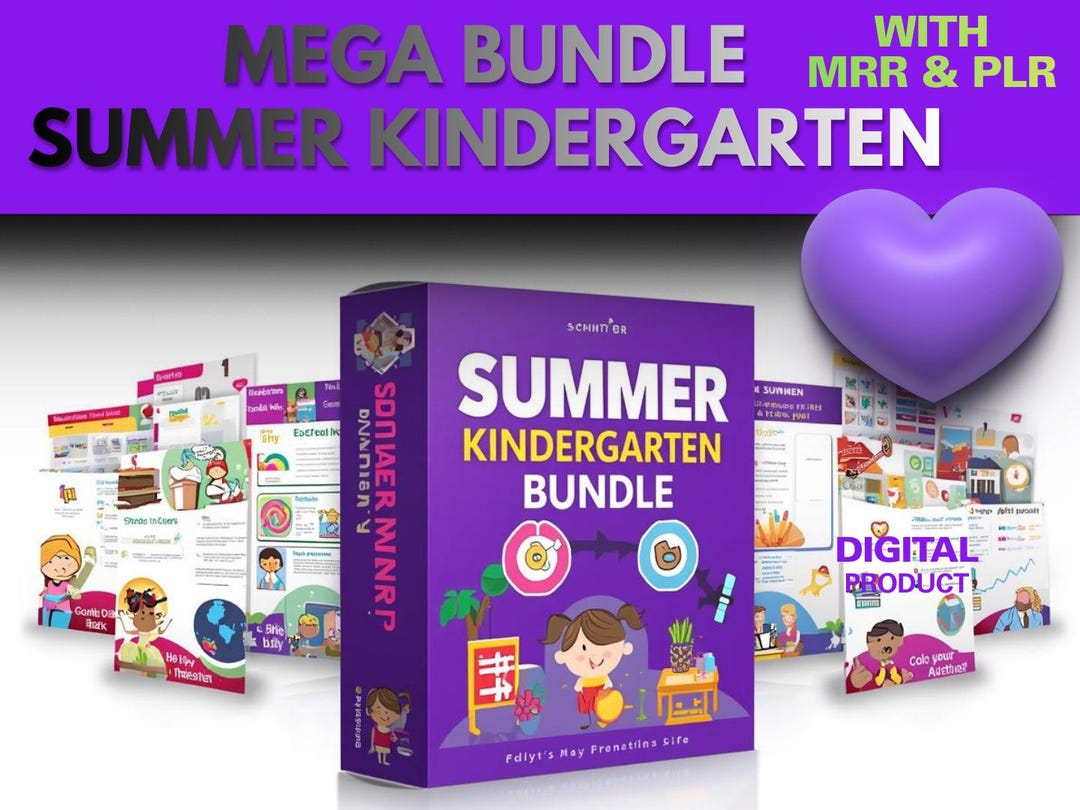 Summer Kindergarten Mega-bundle, 15000+ Pages, PLR & MRR Resell Rights ...